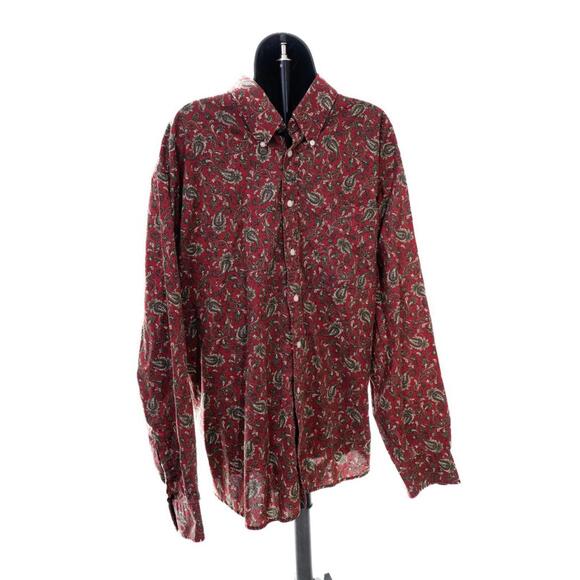 Alan Flusser | Shirts | Vintage Alan Flusser Paisley Long Sleeve Button ...